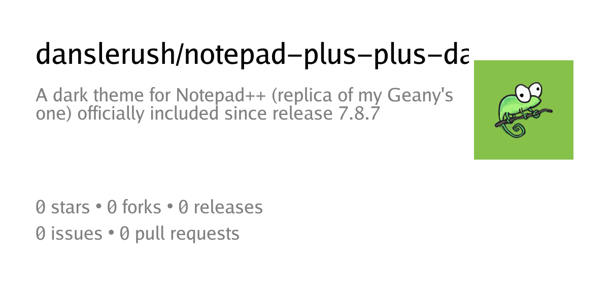 danslerush/notepad-plus-plus-dark-theme: A dark theme for Notepad++ ...